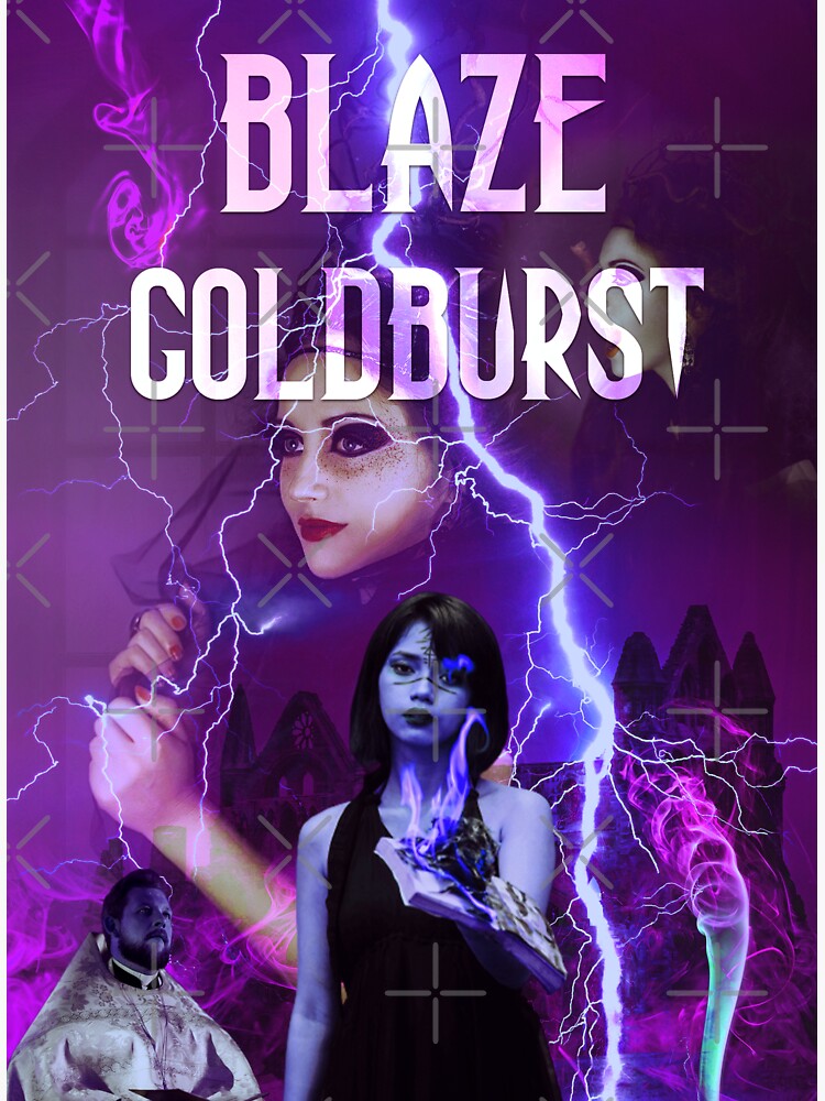 "Blaze Goldburst Horror Witch Wizard Spell" Sticker for Sale by blazegoldburst | Redbubble