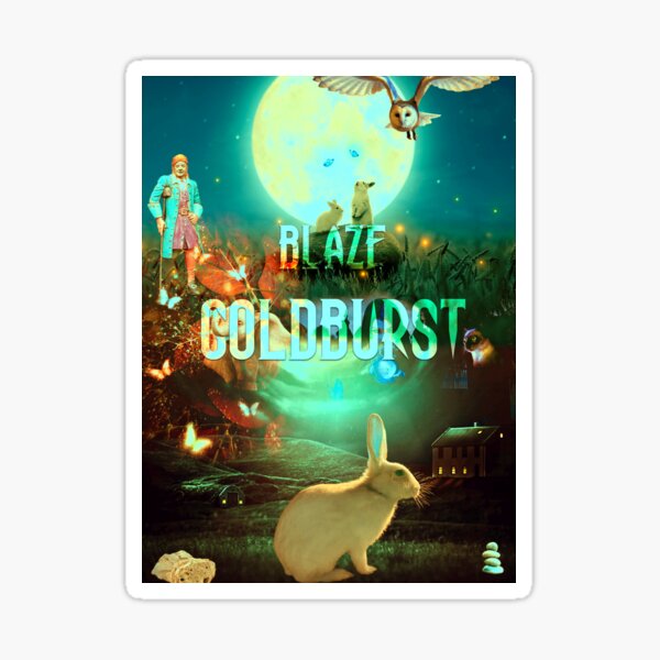 "Blaze Goldburst Rabbit Bunny Happy New Year" Sticker for Sale by blazegoldburst | Redbubble