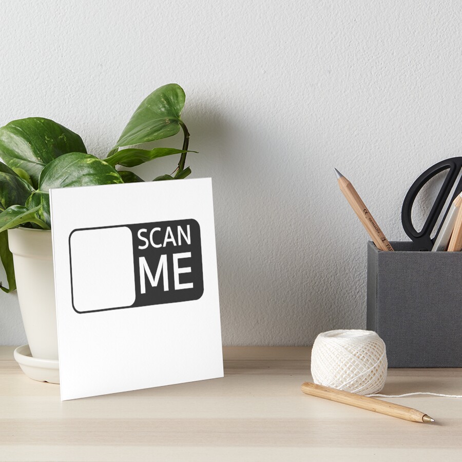 "SCAN ME: QR CODE FUNNY" Art Print for Sale by kelsether | Redbubble