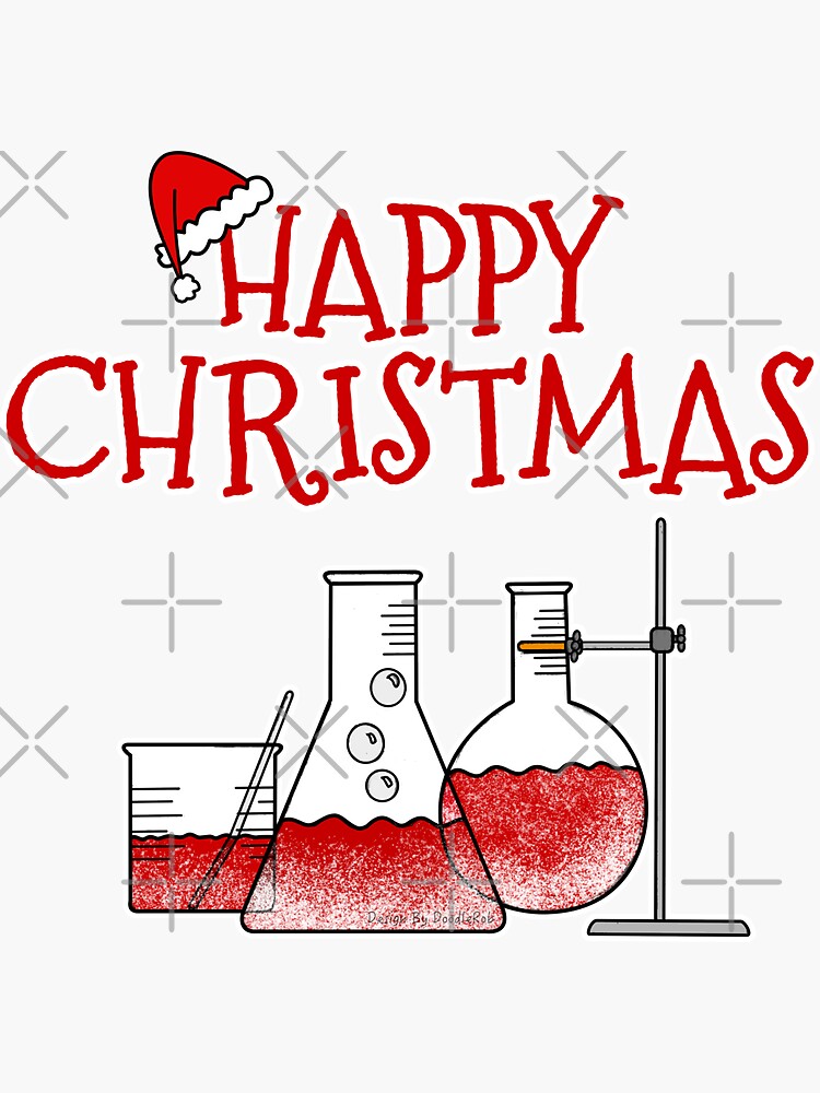"Christmas Chemistry Teacher School Science Xmas 2022" Sticker for Sale ...