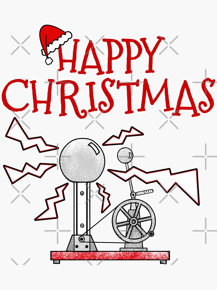 "Christmas Physics Teacher Physicist School Science Xmas 2022" Sticker ...