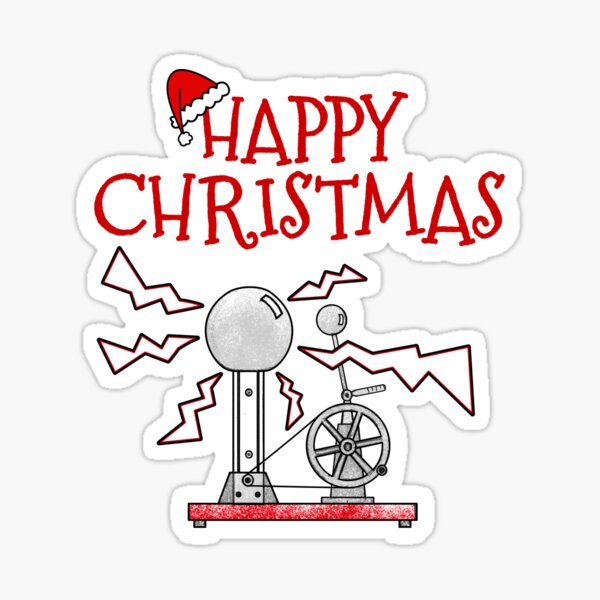 "Christmas Physics Teacher Physicist School Science Xmas 2022" Sticker ...