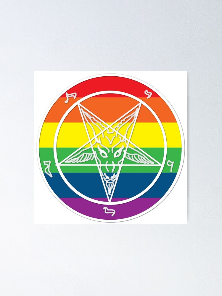 "Rainbow Baphomet" Poster by ShayneoftheDead | Redbubble