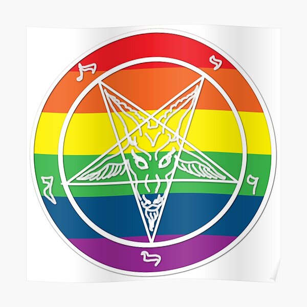 "Rainbow Baphomet" Poster by ShayneoftheDead | Redbubble