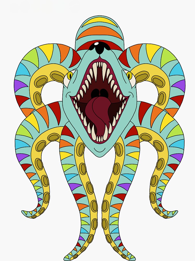 "Octodog" Sticker for Sale by LeonKrawczyk | Redbubble