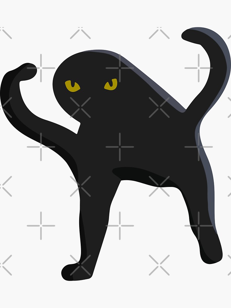 "Cursed Cat Images" Sticker for Sale by printify | Redbubble