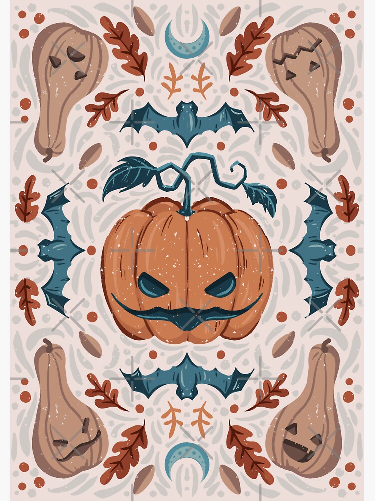 "Inktober 2022 - Scary" Sticker for Sale by kimcarlika | Redbubble