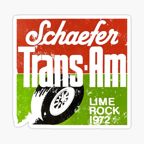 "Schaefer Racing" Sticker for Sale by Retrorockit | Redbubble