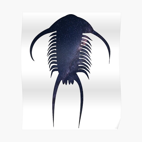 "Glowing Milky Way On Dark Sky Trilobite | Cute Trilobite" Poster for ...