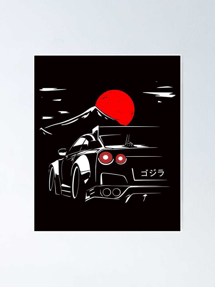 "R35 GTR Skyline Fuji JDM Tuning Car" Poster for Sale by ...