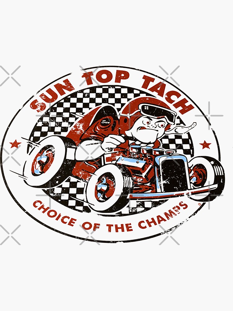 "Sun Tachometer" Sticker for Sale by Retrorockit | Redbubble