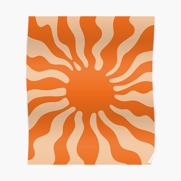 "Pastel Peachy Sun Rays \\ Danish Pastel aesthetic" Poster for Sale by ...