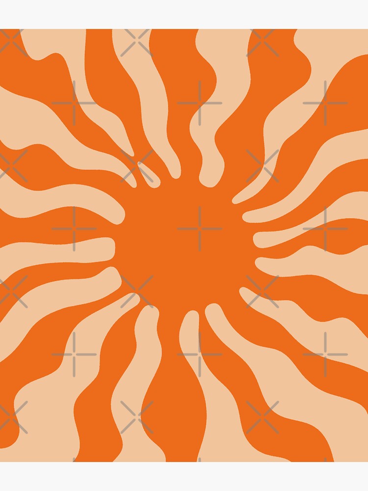 "Pastel Peachy Sun Rays \\ Danish Pastel aesthetic" Sticker for Sale by ...