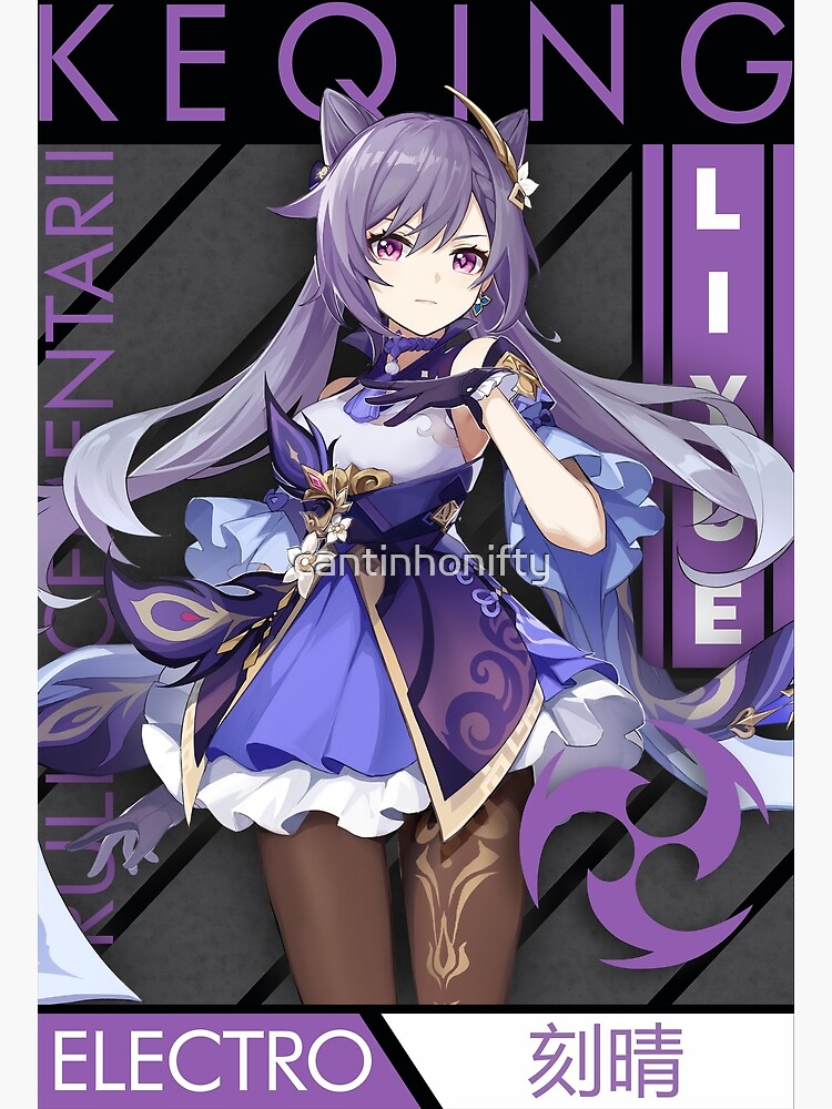 "Keqing - Genshin Impact" Poster for Sale by cantinhonifty | Redbubble