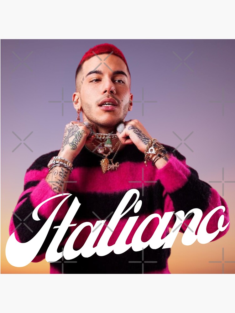 "sfera ebbasta " Sticker for Sale by HoldYourShirts | Redbubble