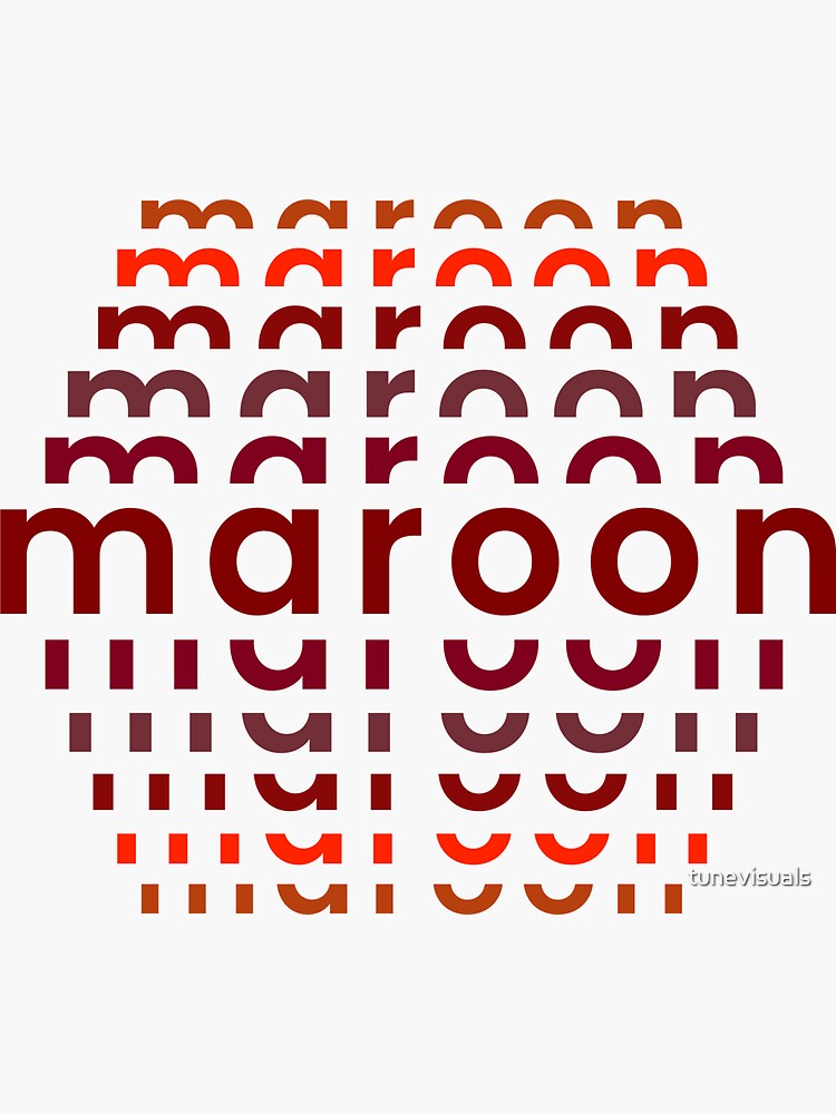 "Maroon by Taylor Swift" Sticker for Sale by tunevisuals | Redbubble