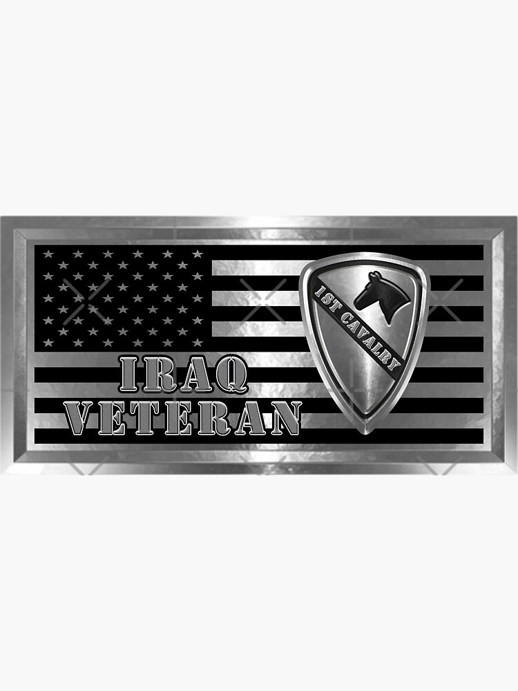 "1st Cavalry Division – Iraq Veteran" Sticker for Sale by SoldierAlways ...