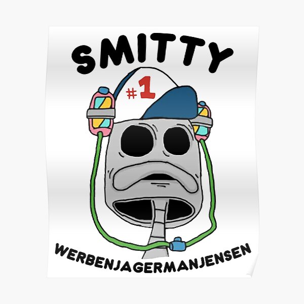 "smitty logo" Poster for Sale by salmioyamas | Redbubble