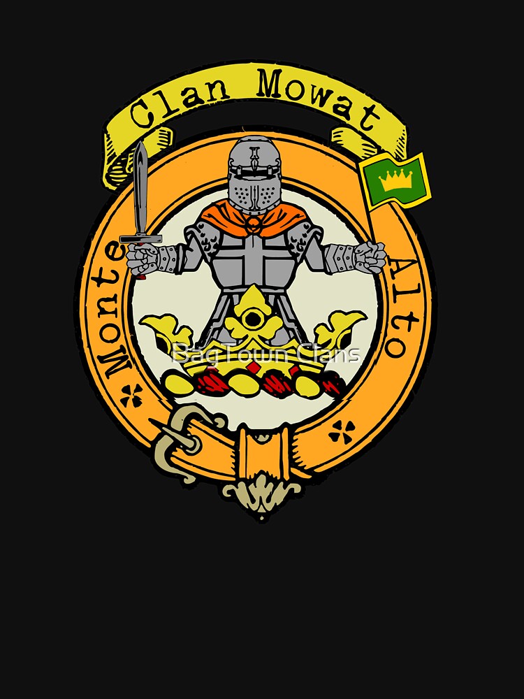 "Mowat Clan Surname crest" Essential T-Shirt for Sale by BagTown Clans ...