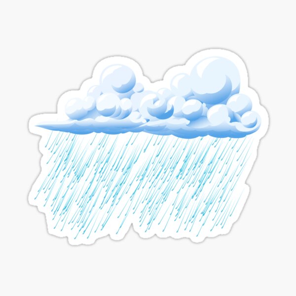 "Rain Cloud" Sticker for Sale by pnand | Redbubble