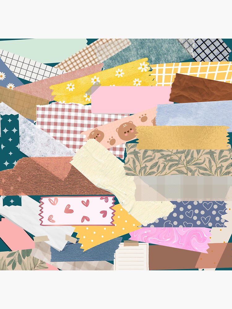 "Cute Colorful Sticky Tape Design. " Sticker for Sale by Dynadee ...