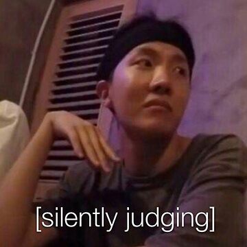 Pegatina con la obra «Jhope silently judging sticker meme» de tokki ...