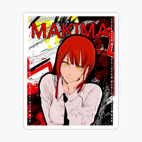 "Makima" Sticker for Sale by pentoolart | Redbubble