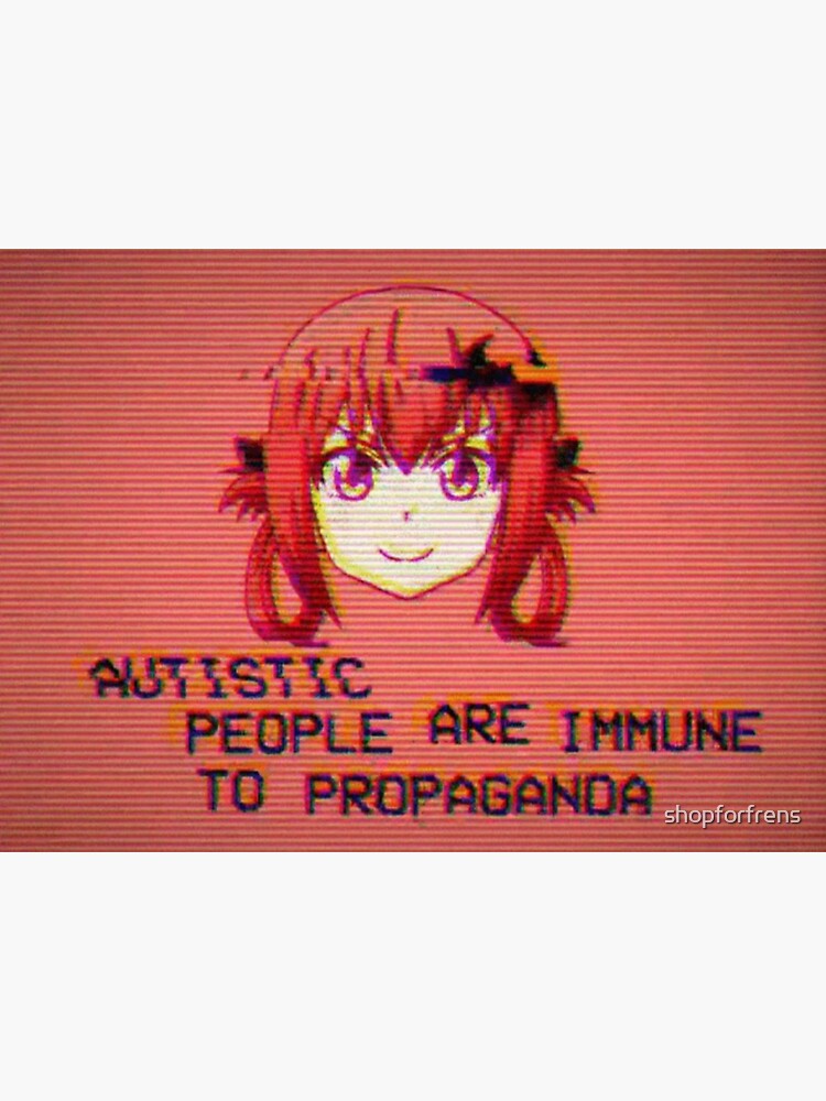 "Autistic People Are Immune to Propaganda Autism Pride Design" Sticker ...