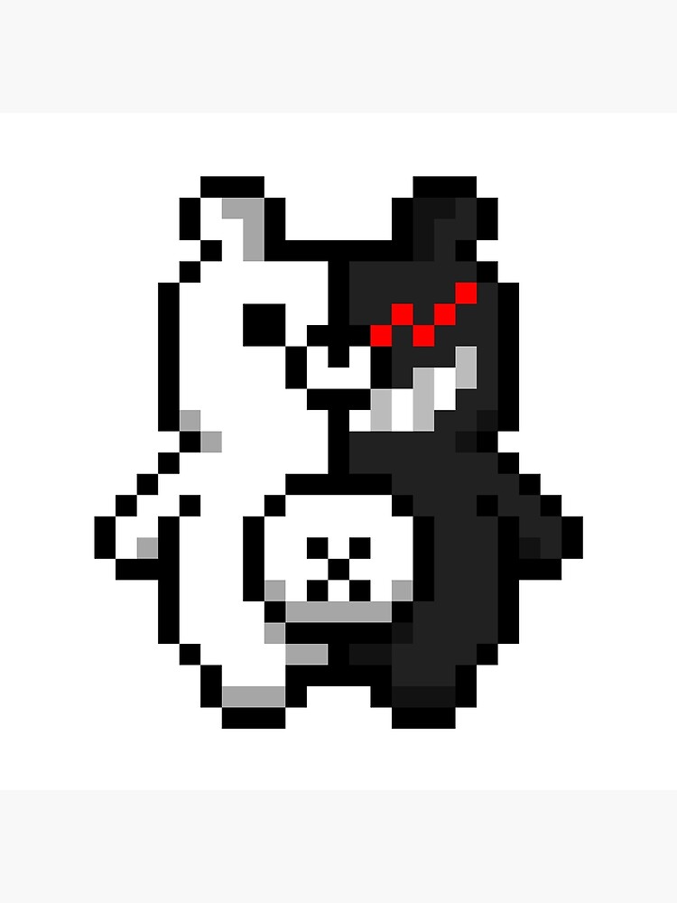 "Pixel Monokuma" Art Print by anonkun1111 | Redbubble