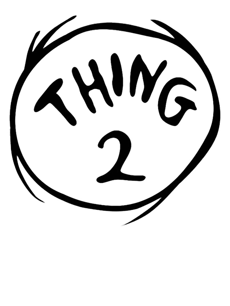 "Dr. Seuss Thing 2 Emblem RED" Kids T-Shirt for Sale by GabriellyLessa ...
