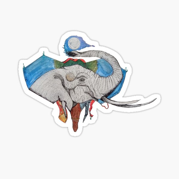 "Elephant" Sticker for Sale by astalis | Redbubble