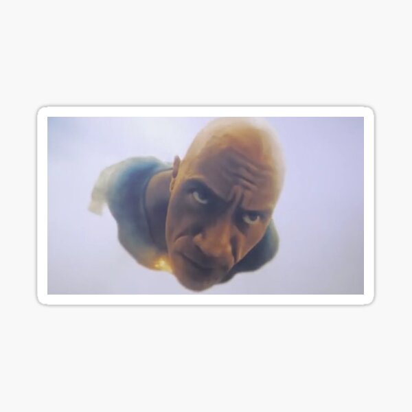 "Flying Black Adam" Sticker for Sale by Meme Economy | Redbubble