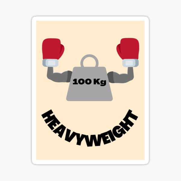 "Heavyweight" Sticker for Sale by SandersSP-Merch | Redbubble