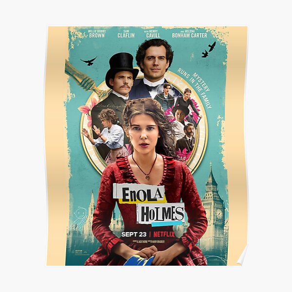 "Enola Holmes 2" Poster for Sale by maxiejenkins | Redbubble