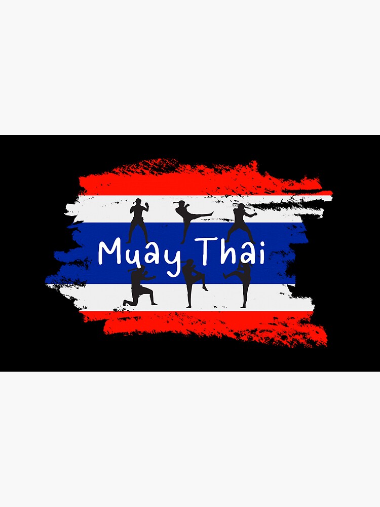 "Muay Thai Warrior Flag Thai Boxing" Sticker for Sale by JacksonJames00 ...