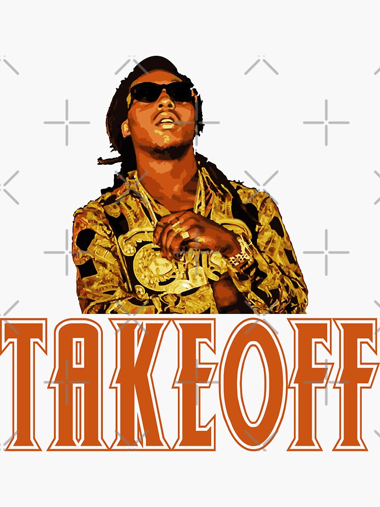 "Migos Rapper Takeoff" Sticker for Sale by HoshiiCreations | Redbubble
