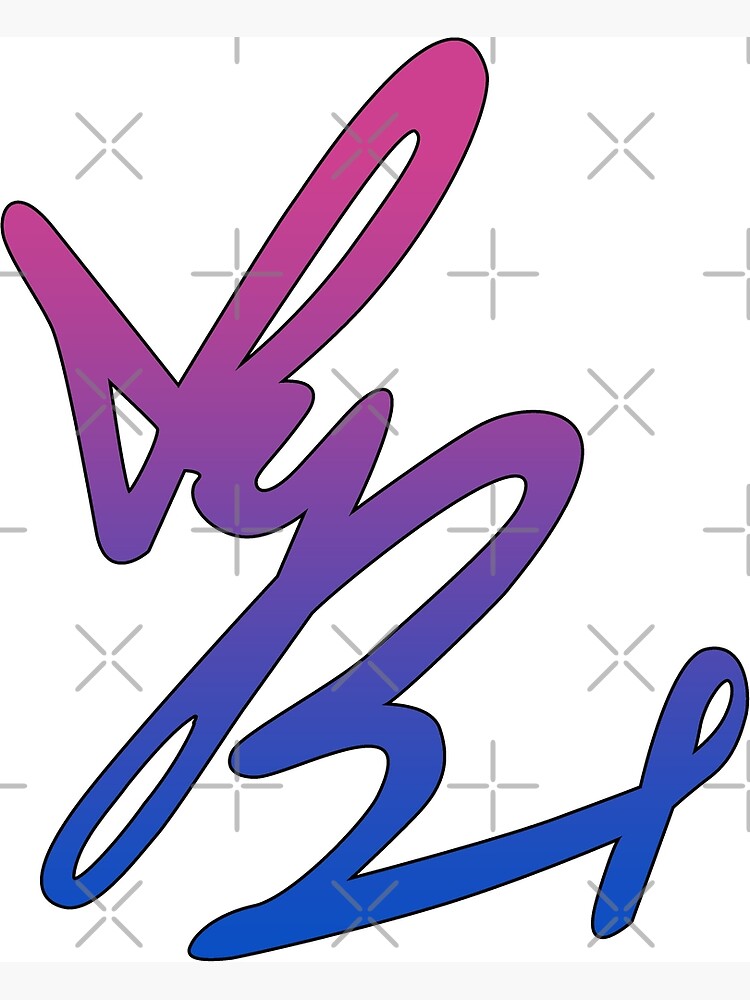 Yungblud Autograph Bisexual Pride Flag Poster For Sale By Sarascoprox Redbubble