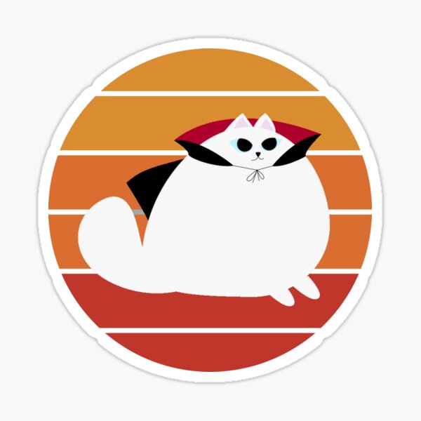 "Chonk Cat Retro Vintage Essential" Sticker for Sale by Swobodzio ...
