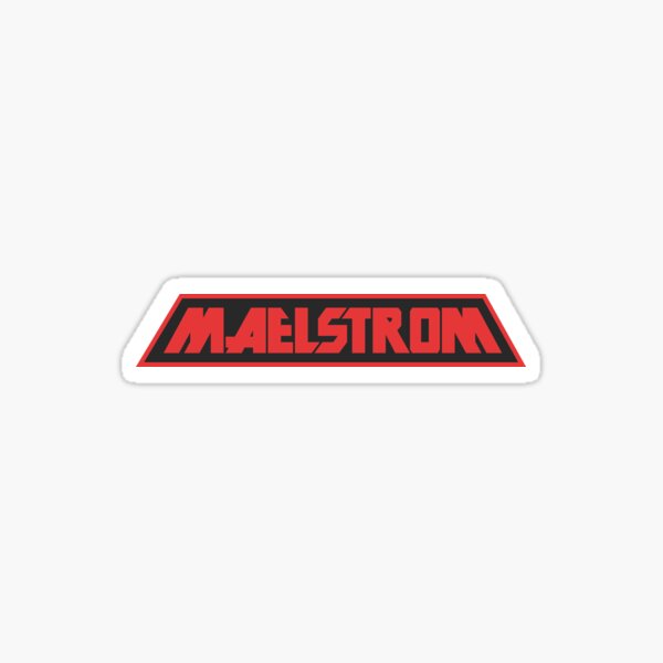 "Maelstrom Logo - Black Red" Sticker for Sale by FatsoLlamas2 | Redbubble