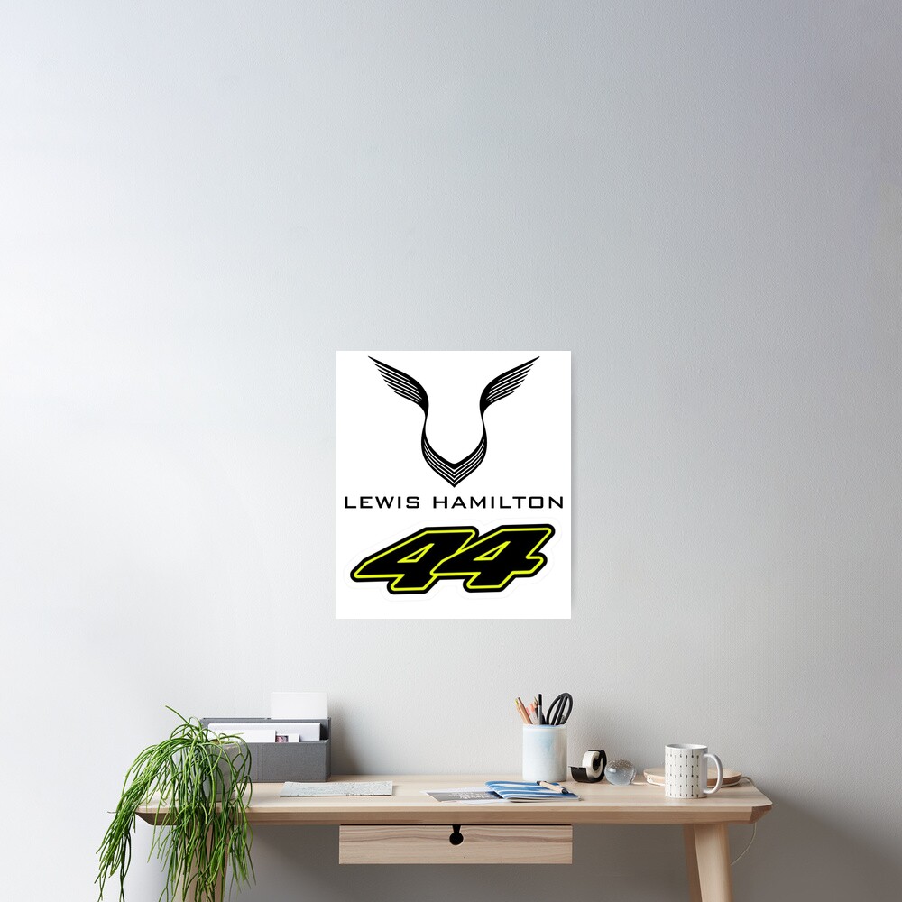 "Lewis Hamilton 44 Logo" Poster for Sale by Guillaume7 | Redbubble