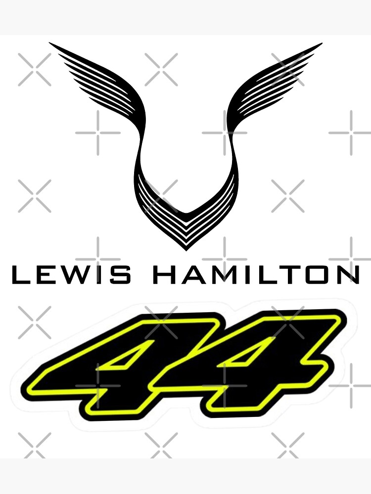 "Lewis Hamilton 44 Logo" Poster for Sale by Guillaume7 | Redbubble
