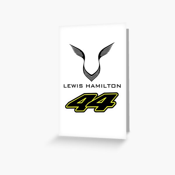 "Lewis Hamilton 44 Logo" Greeting Card by Guillaume Redfield | Redbubble