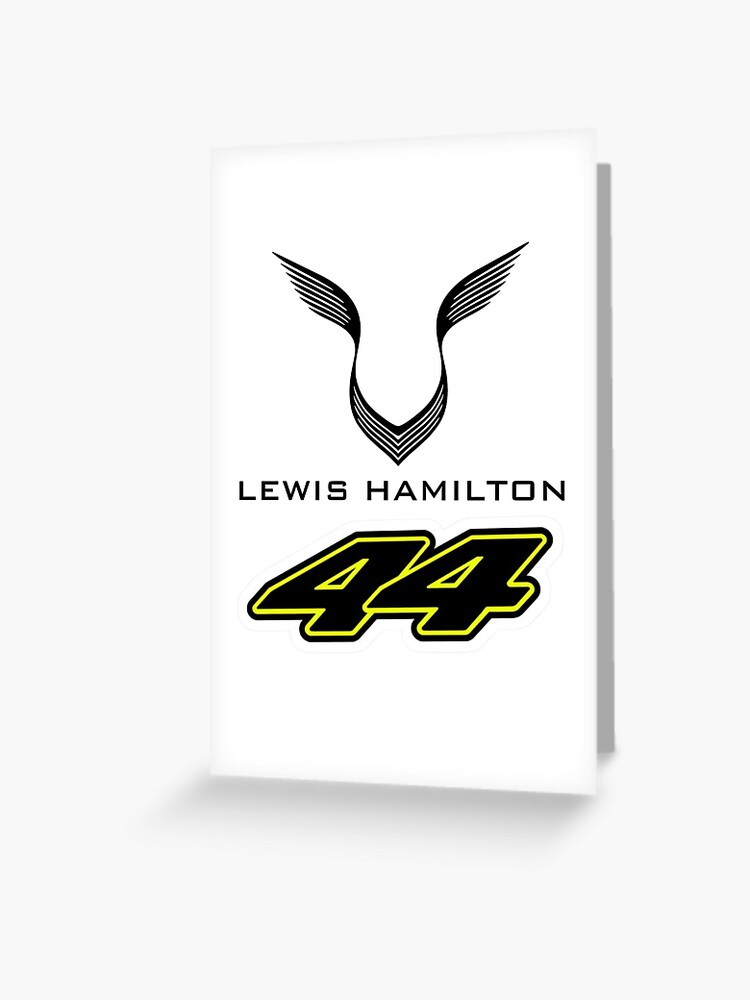 "Lewis Hamilton 44 Logo" Greeting Card by Guillaume Redfield | Redbubble