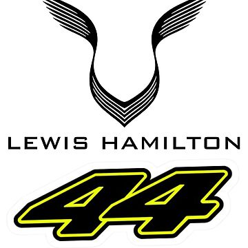 "Lewis Hamilton 44 Logo" Greeting Card by Guillaume Redfield | Redbubble