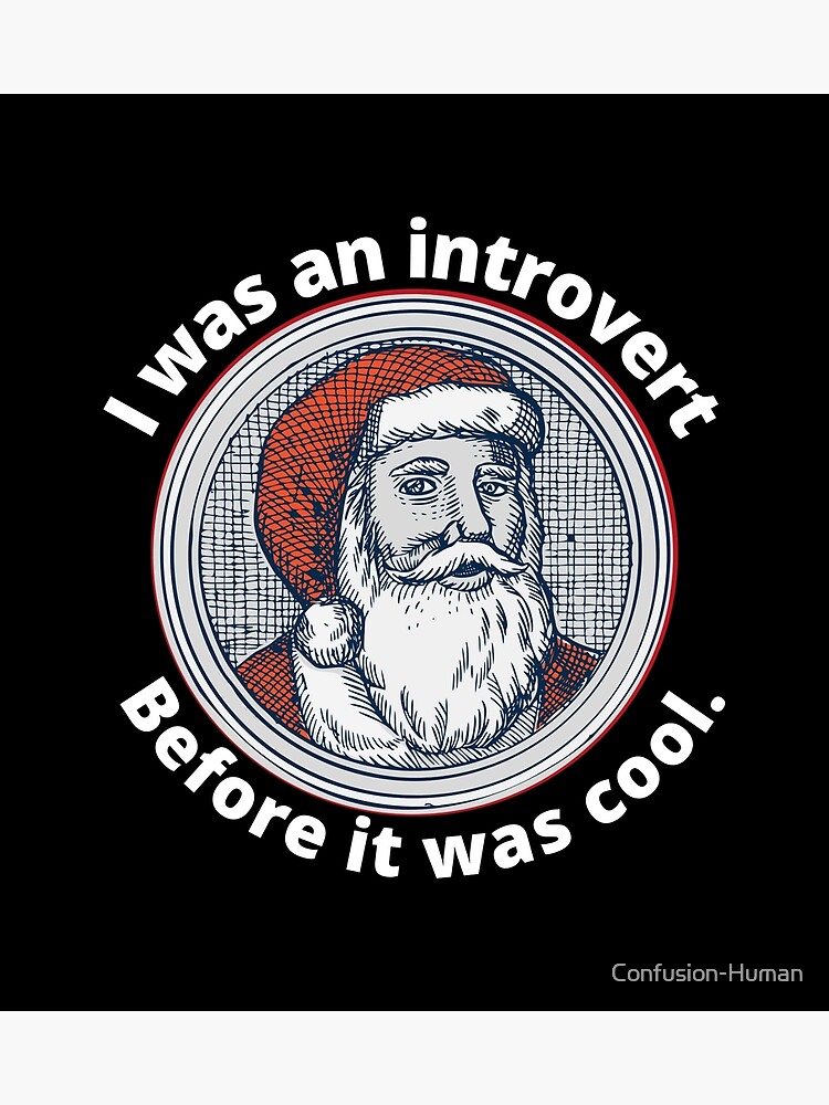 "Santa is an introvert | I was an introvert before it was cool. | funny ...