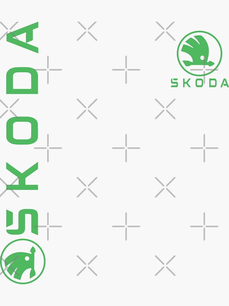 "Skoda Green Car" Sticker for Sale by digitalgifts22 | Redbubble