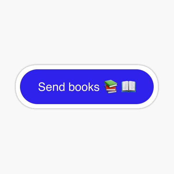 "Send books emoji" Sticker for Sale by BambaluniDegla | Redbubble