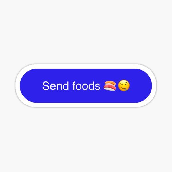 "Send foods sushi emoji" Sticker for Sale by BambaluniDegla | Redbubble
