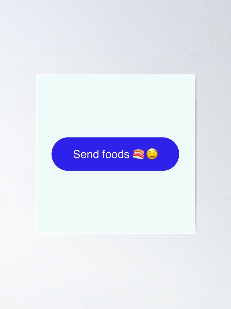 "Send foods sushi emoji" Poster for Sale by BambaluniDegla | Redbubble