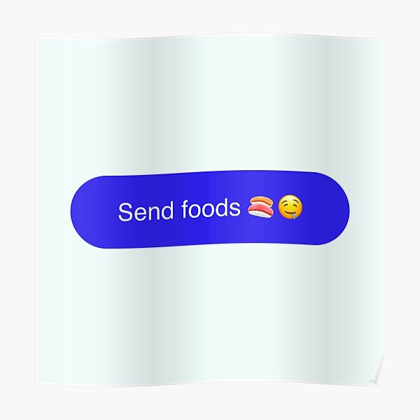 "Send foods sushi emoji" Poster for Sale by BambaluniDegla | Redbubble